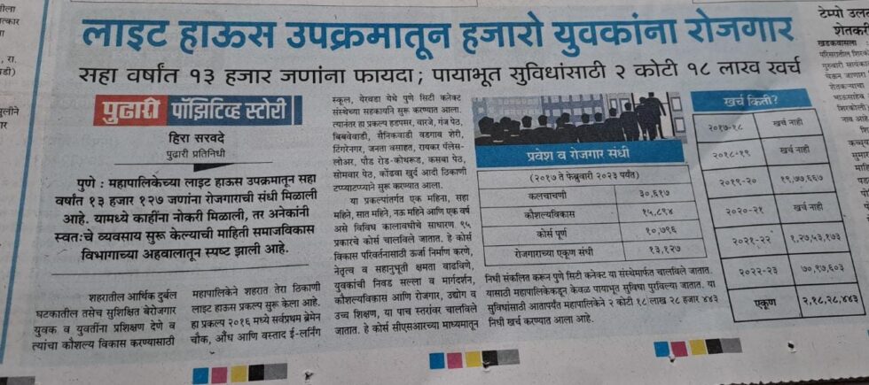 Employment of Thousands of Youth through Lighthouse - Lighthouse ...